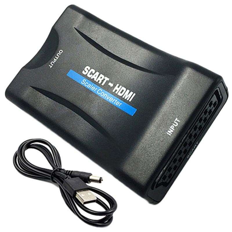 Adaptador AV SCART / HDMI de 1080p com Cabo USB
