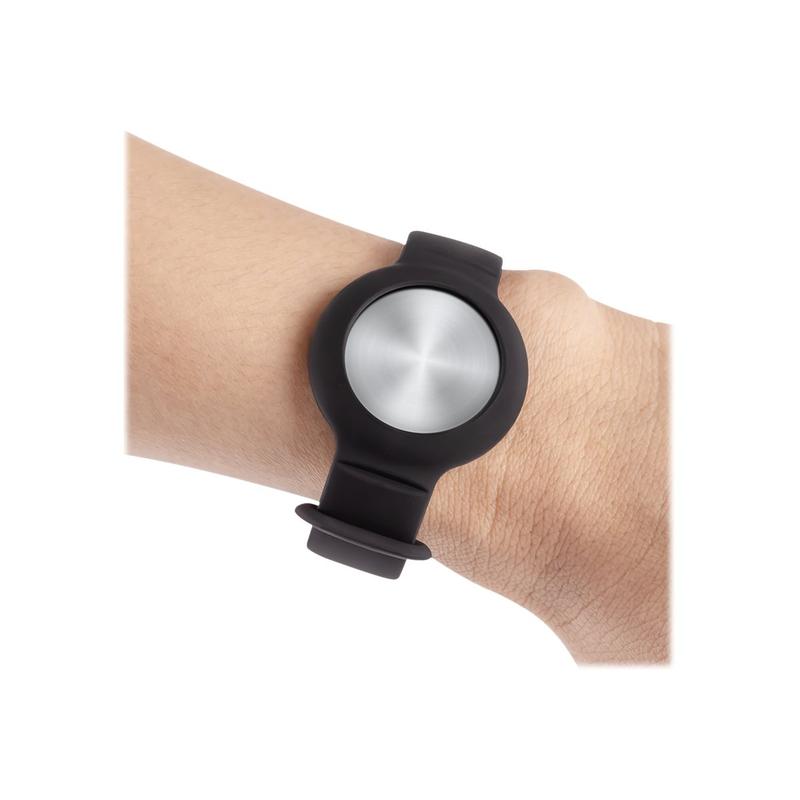 Pulseira de silicone DELTACO para Apple AirTag - Preta