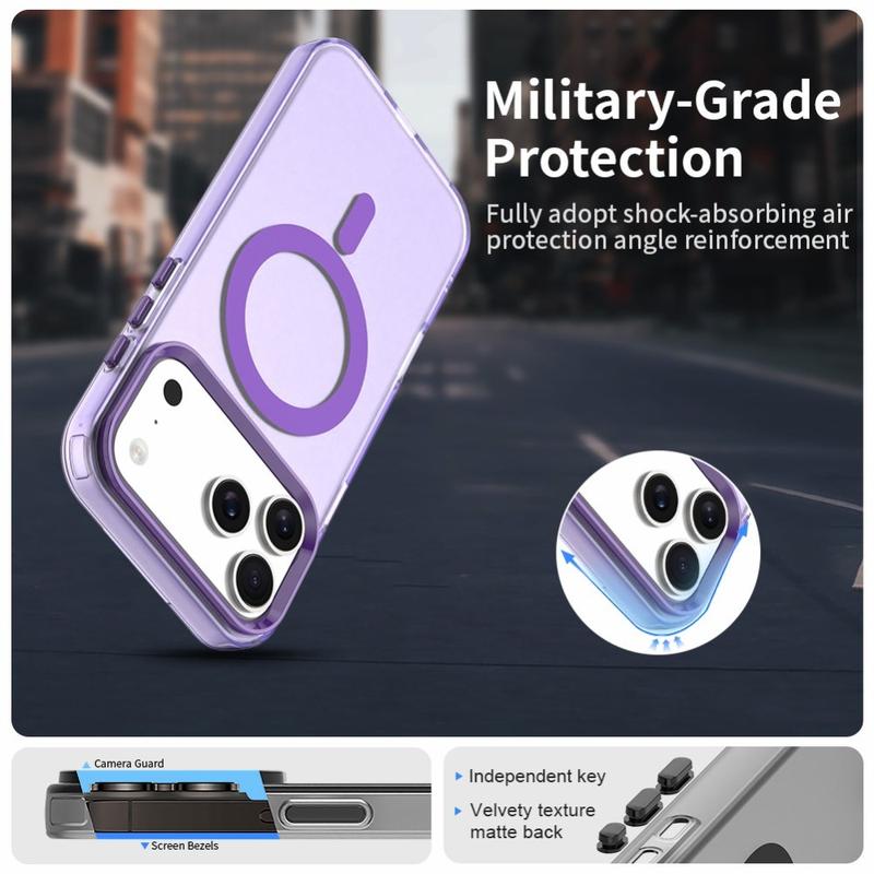 Capa UltraGuard Matte MagSafe para iPhone 17 Pro Max - Roxo escuro