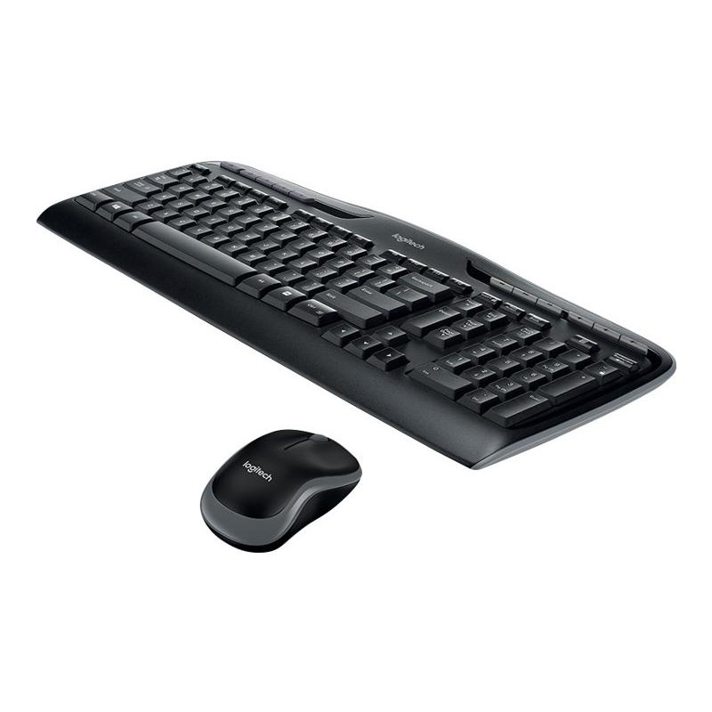 Conjunto de Teclado e Mouse Logitech Wireless Desktop MK330 - Preto