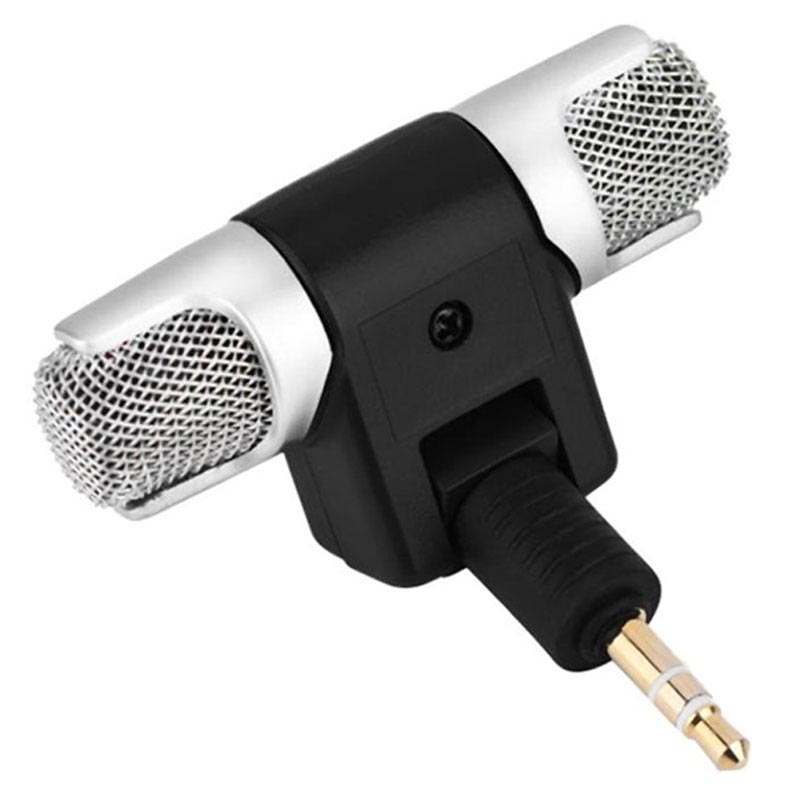 Mini Microfone Portátil para Smartphones e Tablets - 3.5mm