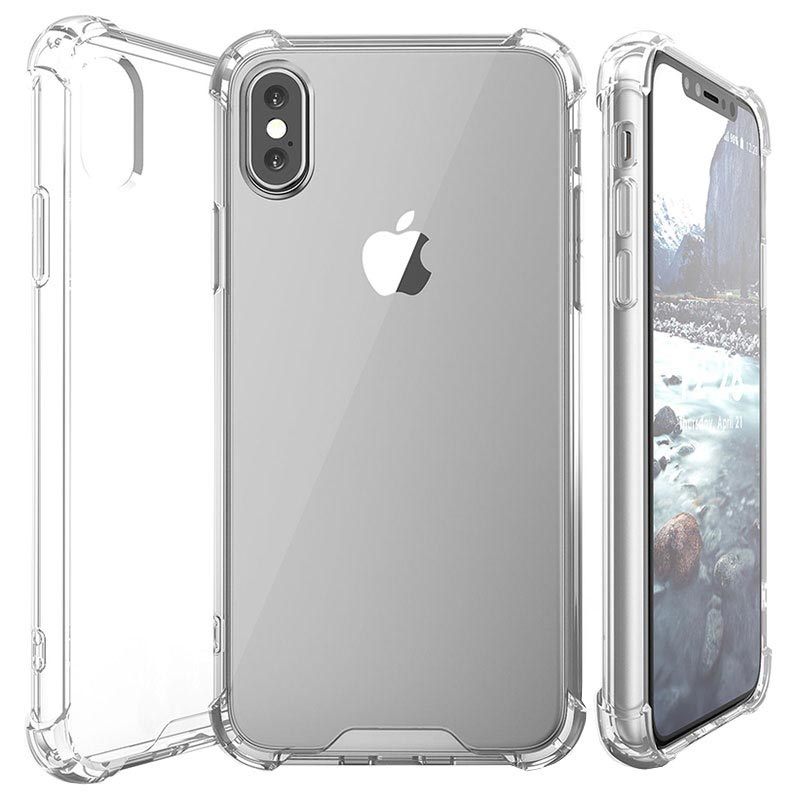 Capa Híbrida Resistente a Riscos para iPhone X / iPhone XS - Transparente
