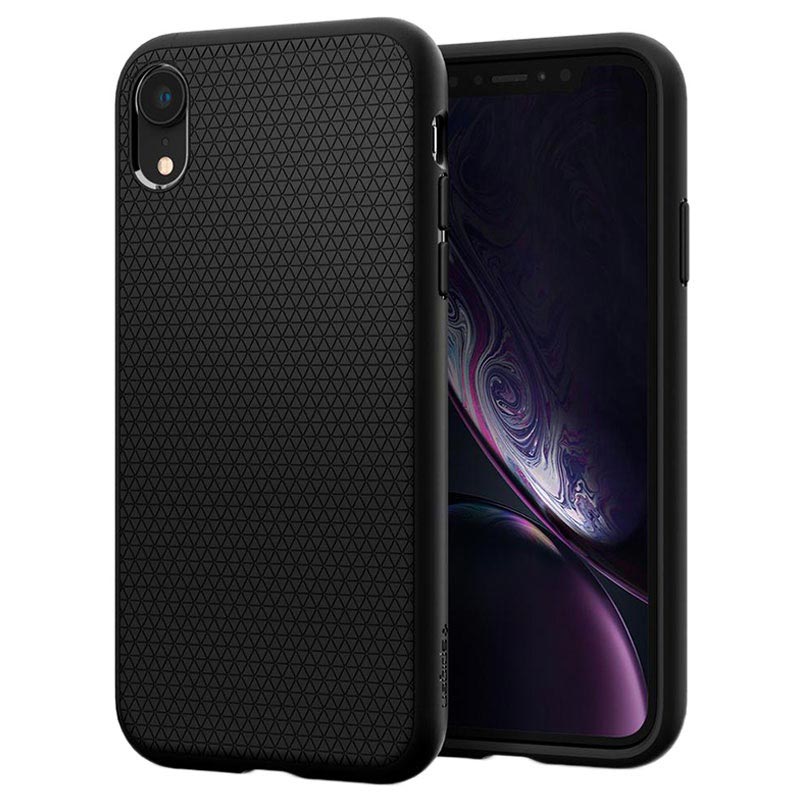 Capa de TPU Spigen Liquid Air para iPhone XR - Preto